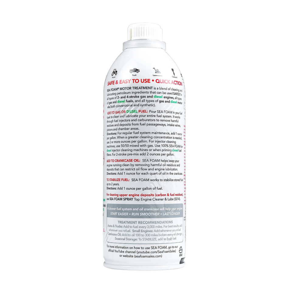 Sea Foam SF-16 Motor Treatment for Gas and Diesel Engines 16 oz. ( 1 ...