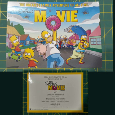 SIMPSONS MOVIE 2007 Screening Ticket SCARCE EMPIRE ODEON WEST END | eBay