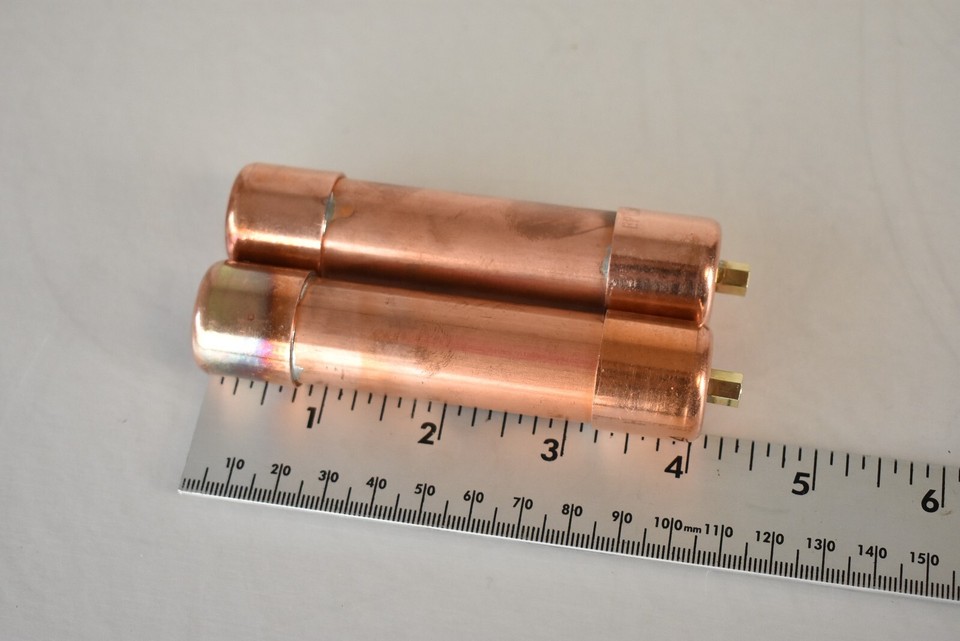 Pair Copper Rife Machine Frequency Hand Cylinders for GB4000 and Others ...