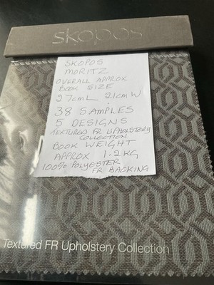 Skopos Moritz Fabric Sample Book-38 Samples, 5 Designs Textured FR ...