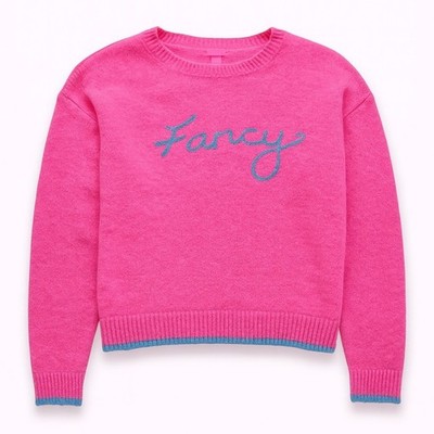 Lilly Pulitzer Fancy Sweater Pink Turquoise Knit Preppy Pullover size M ...