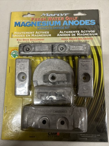 Martyr Anodes CMVERADO6KITM Mercury Verado 6 Cylinder Magnesium Anode ...