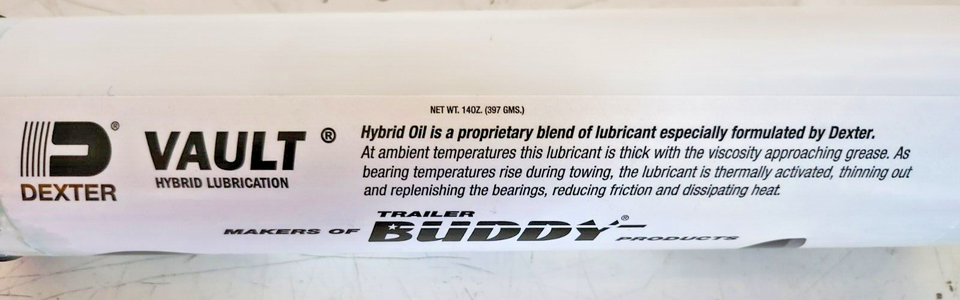 Dexter Vault Hybrid Lubrication Oil Boat Trailer Buddy Hub UFP Bearing ...