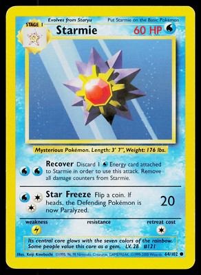 STARMIE 64/102 BASE SET POKEMON TCG | eBay