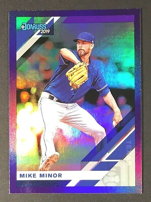 Mike Minor 2019 Donruss Purple Holo Parallel #118 Texas Rangers Baseball Insert | eBay