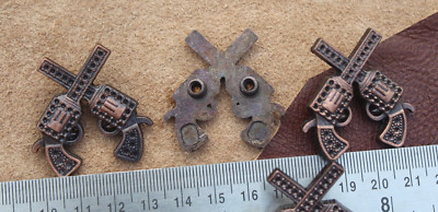 Western Antique Gun Show Conchos 1.5"/ 5 PCS Leather Decor with Screws ...