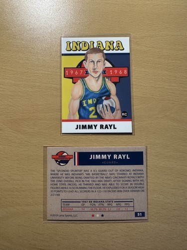 2019 Lana Sports 1967-68 ABA - Jimmy Rayl #51 (RC) for sale online | eBay