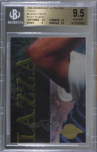 1996 Ultra-Pro Page Promos Gold Mike Piazza #6 BGS 9.5 GEM MINT HOF | eBay