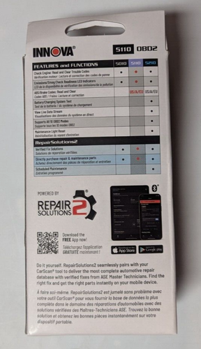 Innova 5110 Obd2 Car Diagnostic Scanner Code Reader Tool for sale ...