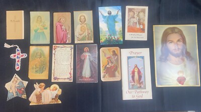 Holy Cards - Vintage Catholic Large Holy Card