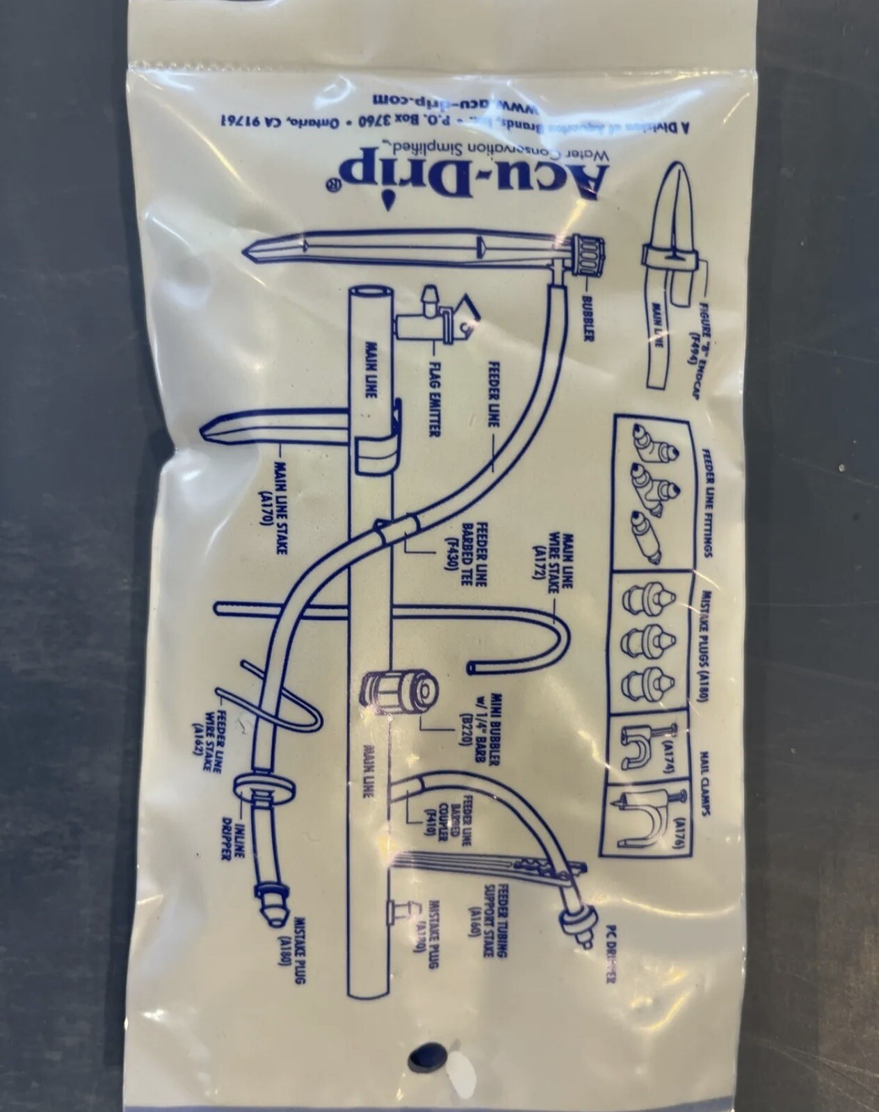 Acu-Drip 4 GPH Drip Irrigation Flag TakeApart Dripper Emitter (box of ...