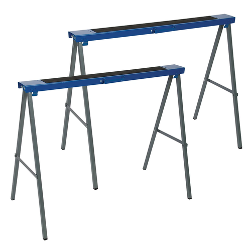 Silverline Saw Horse Trestles Twin Pack Stands Max 250kg Capacity ...