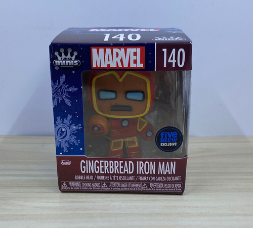 Funko Minis - Marvel Holiday #140 - Gingerbread Iron Man Five Below ...