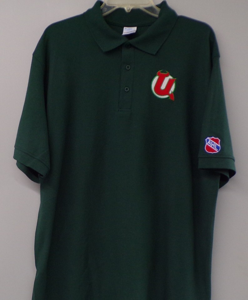 Utica Devils Defunct AHL Hockey Mens Polo XS-6XL, LT-4XLT New Jersey ...