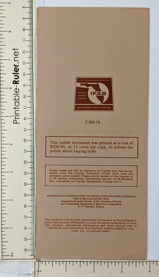 1979 Buying Selecting Bulls Tips Florida Agriculture Livestock Vintage ...