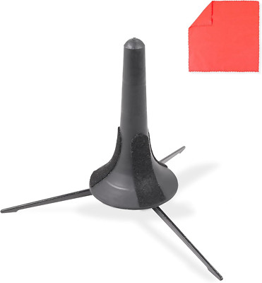 Portable Trumpet Stand - Leg Folding Instrument Rest with Soft Padding ...