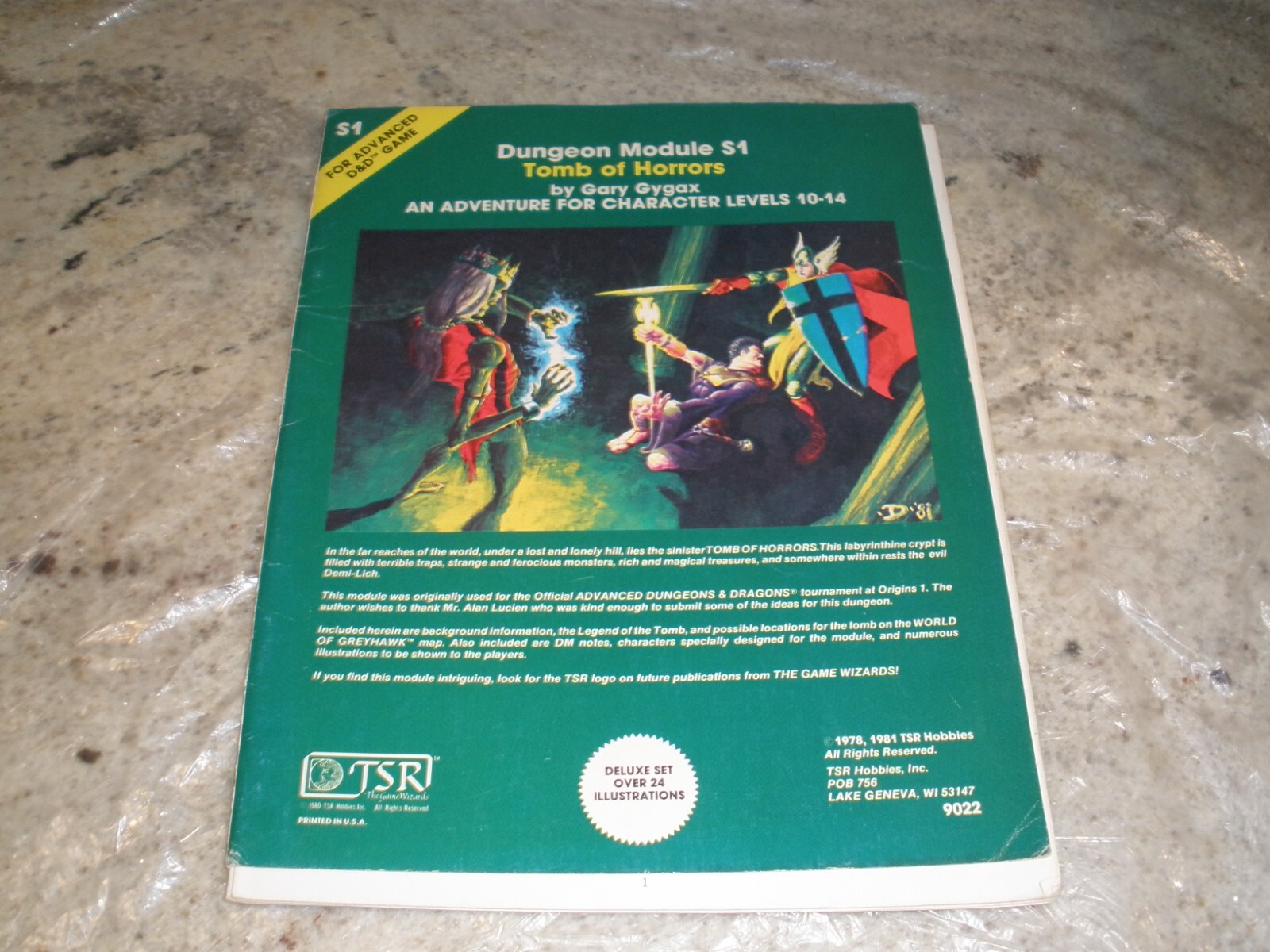 DUNGEON AND DRAGON DUNGEON MODULE S1 TOMB OF HORRORS TSR | eBay