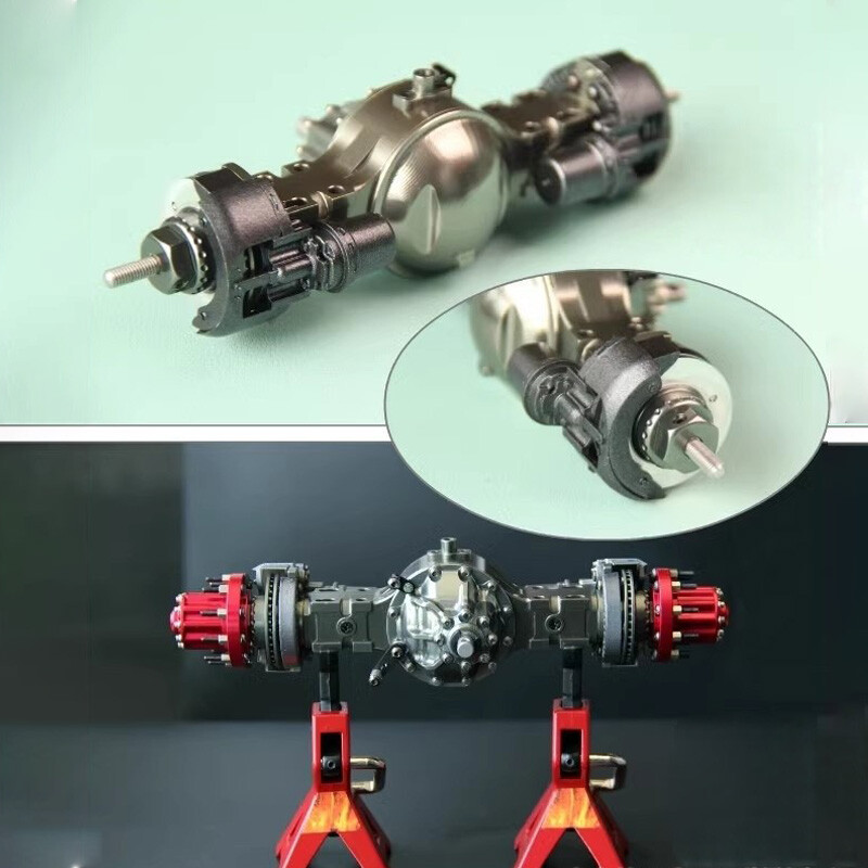 Metal Front/Rear Power Axle for 1/14 Tamiya RC Truck Car Scania MAN ...