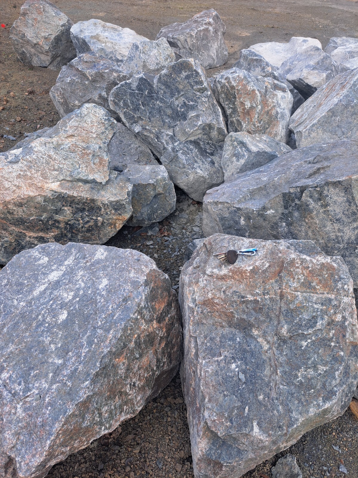 Large grey/green granite garden rocks/boulders for landscaping stones ...