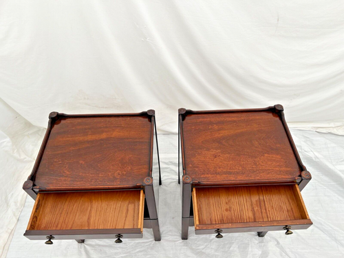 Rare Mid Century Kittinger Nightstands End Tables Pull out bed step ...