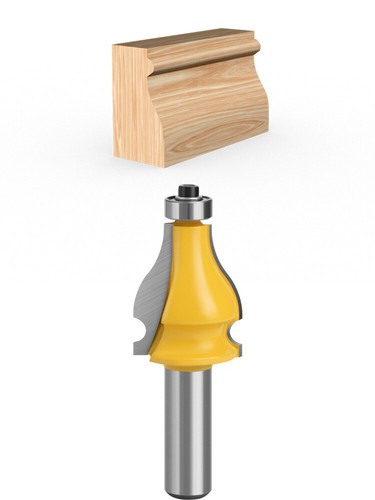 Handrail Molding Router Bits Edge Beaded Profile 1/2 12mm Shank | eBay