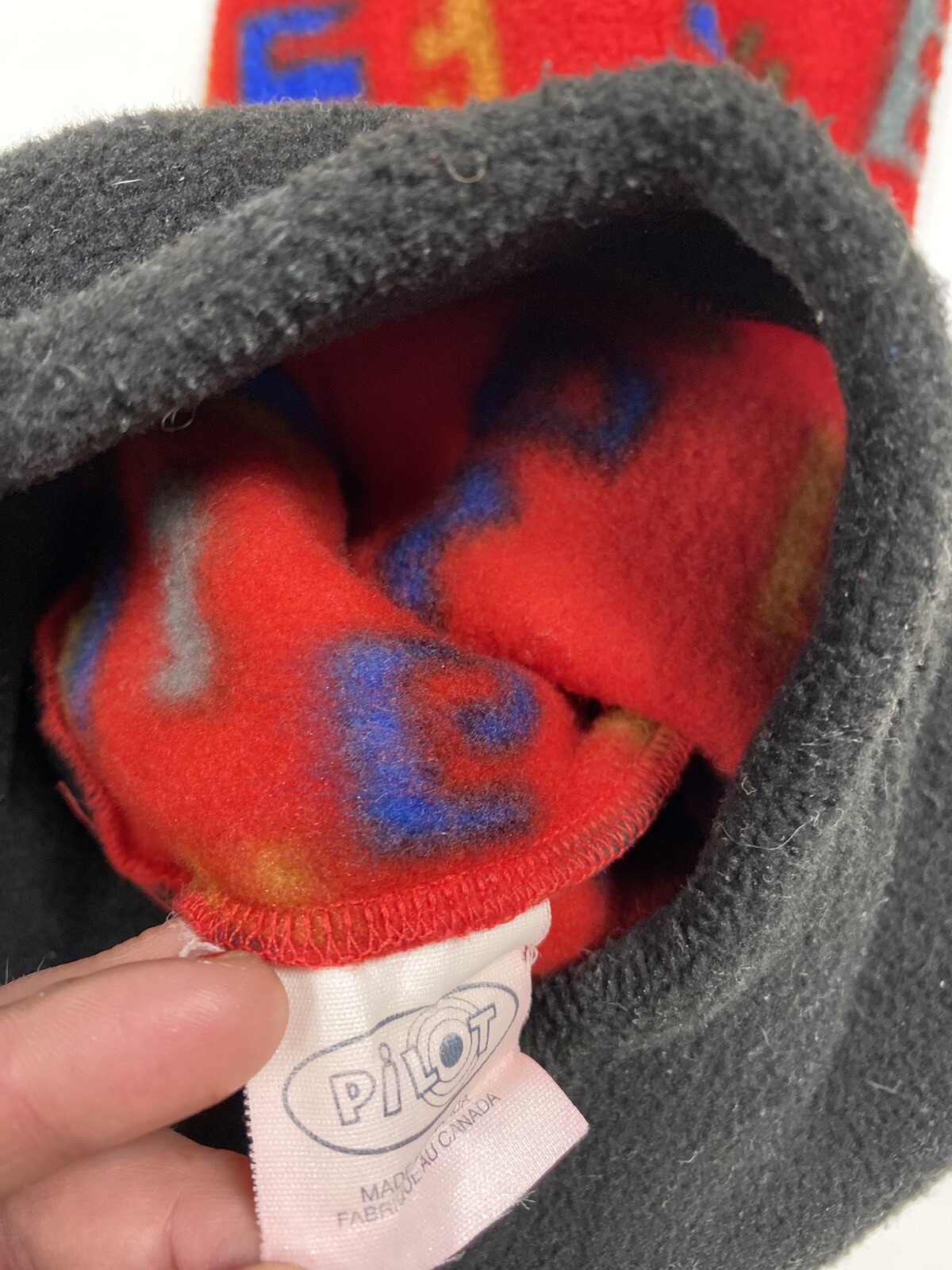 Vintage PILOT Red Jester Fleece Hat 90s Snowboard Ski… - Gem