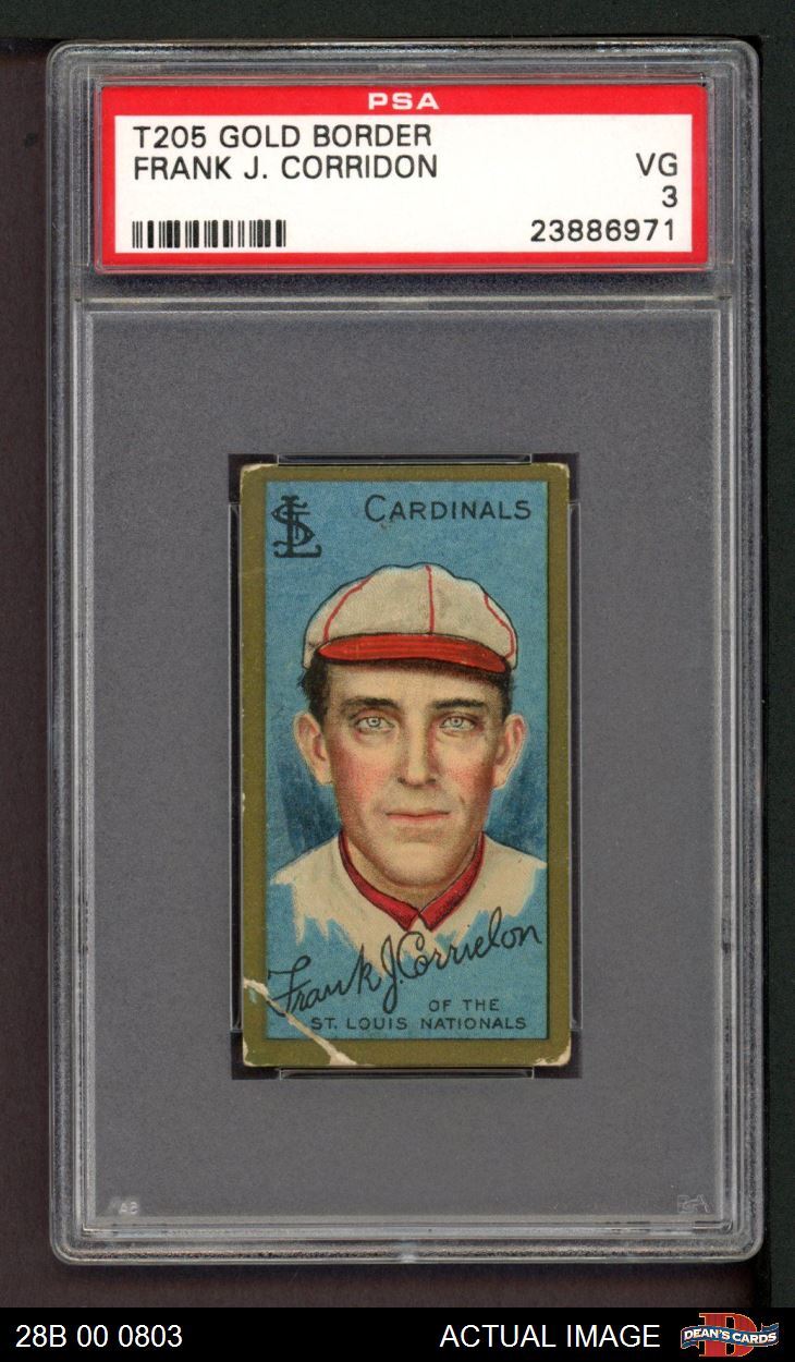 1911 T205 Frank J. Corridon Cardinals PSA 3 - VG 28B 00 0803 | eBay
