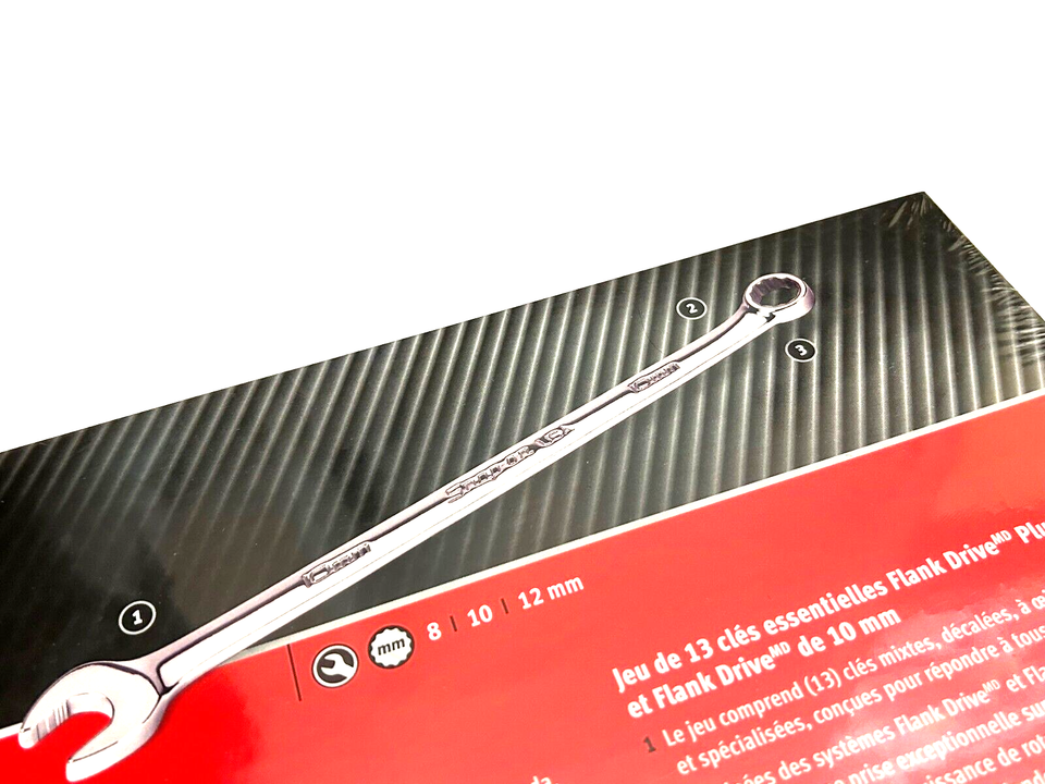 Snap On Tools NEW ESW10MM 13 Piece 10mm Metric Essential Wrench Set USA ...