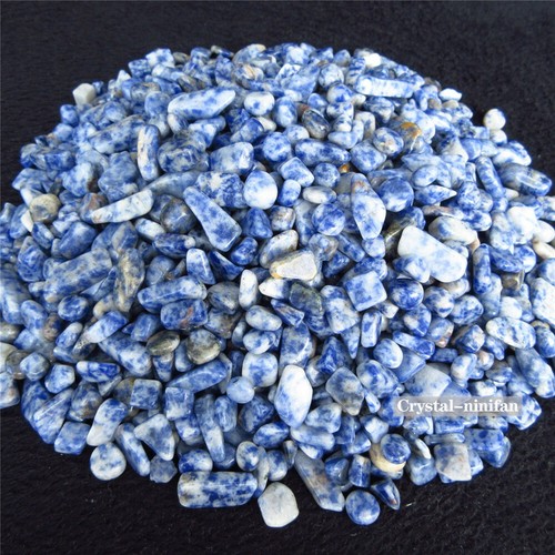 284g Natural Tumbled Tianshan Blue Dalmatian Jasper Granite Crystal ...