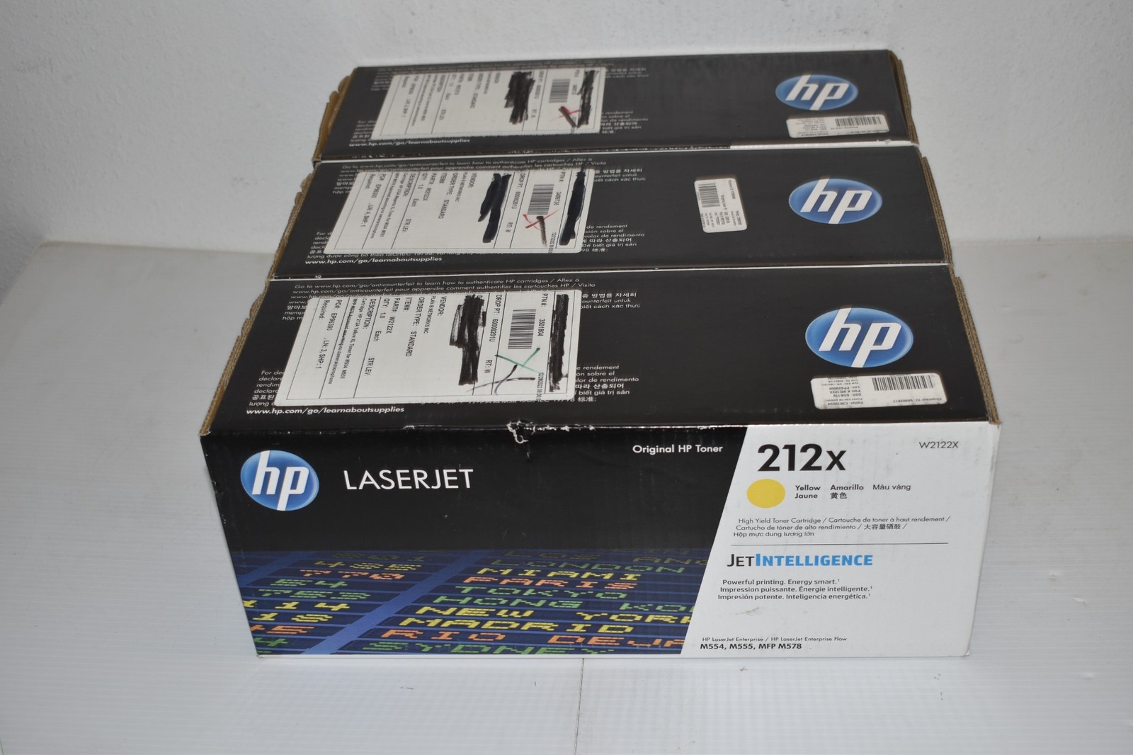 HP 212X High Yield LaserJet Toner Set W2121X W2122X W2123X OEM -NEW ...