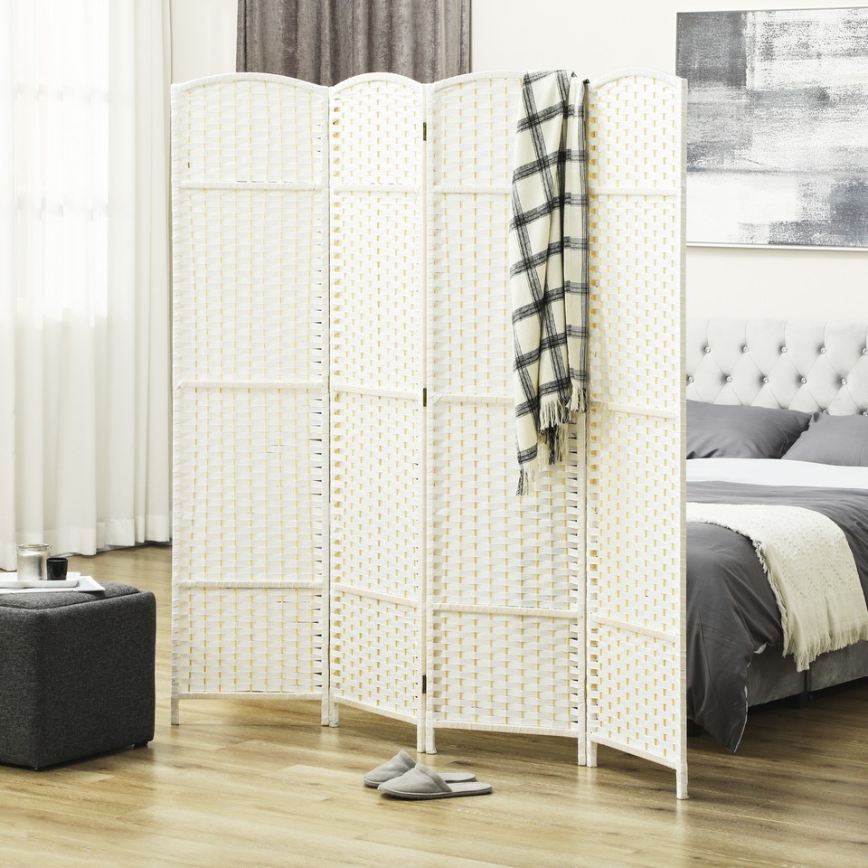 4 Panel Folding Room Divider Screen Privacy Screen Home Office Room ...