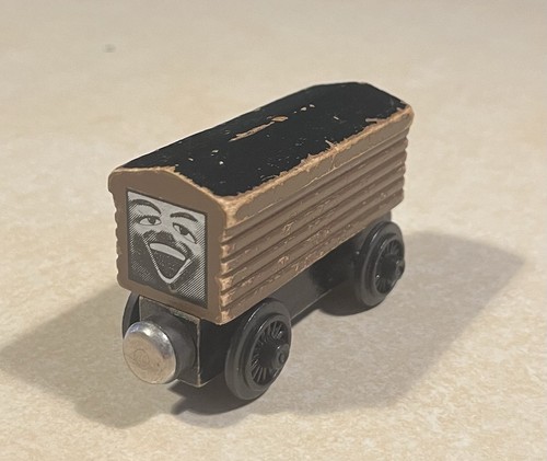 Thomas & Friends Wooden Railway 1994 Troublesome Brakevan Brown w/Black ...