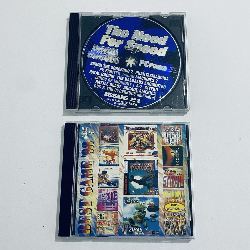 Vintage PC Games Lot Full Version Computer Shareware Compilation Game ...