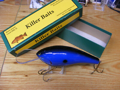 Killer Baits Rusty Jesse Bagley DB-9 10 1/2" Display Lure 070 Black on ...