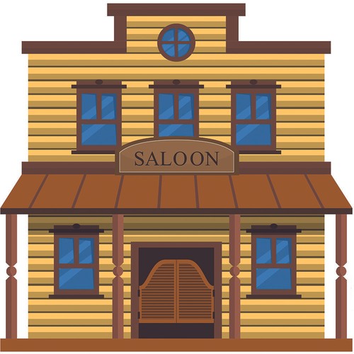 SP04022 Wild West Collection Saloon Cardboard Cutout Standup | eBay