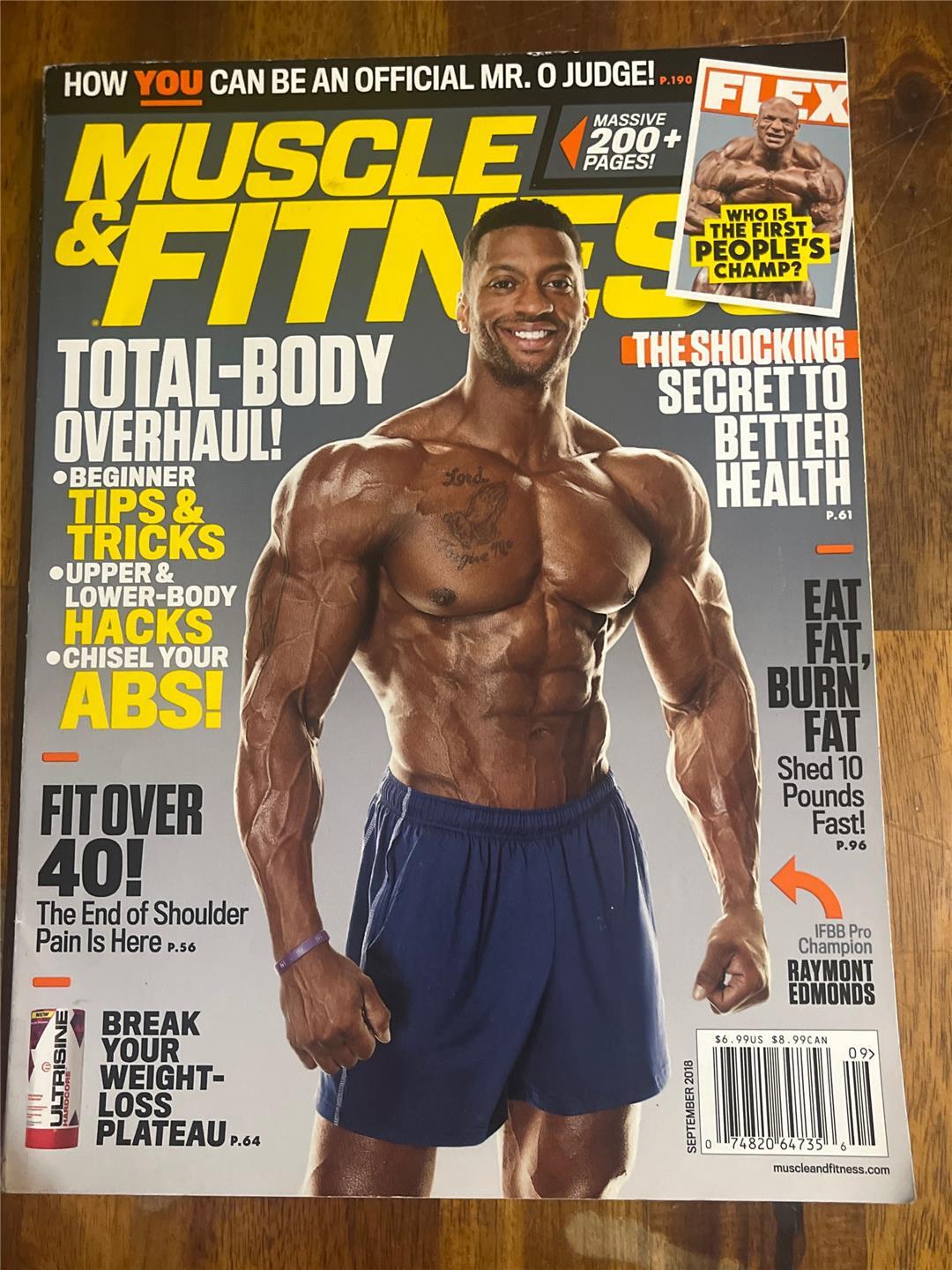 MUSCLE & FITNESS with FLEX bodybuilding magazine RAYMONT EDMONDS 9-18 ...