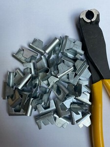 200 Wire Mesh Clips - Gabions, Cage making, Fencing, Mesh Panels Clinch ...