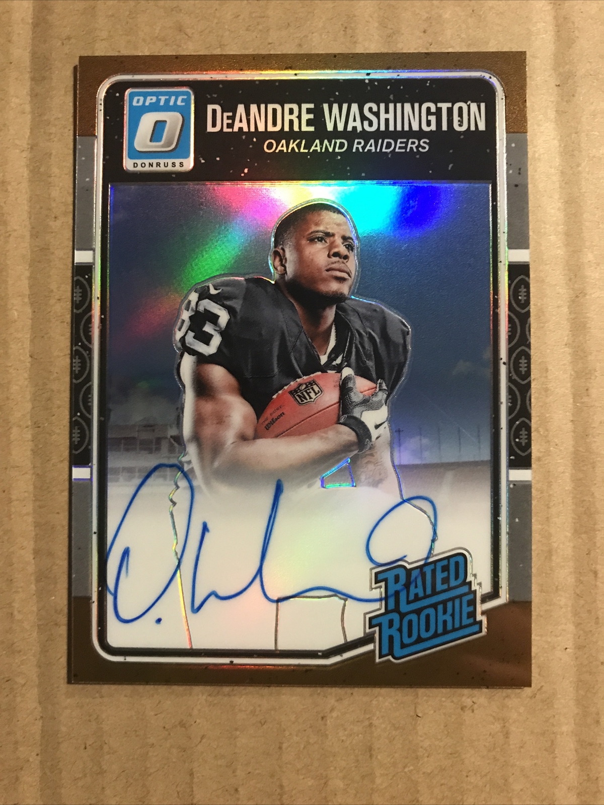 2016 DEANDRE WASHINGTON PANINI DONRUSS OPTIC BRONZE REFRACTOR ROOKIE ...