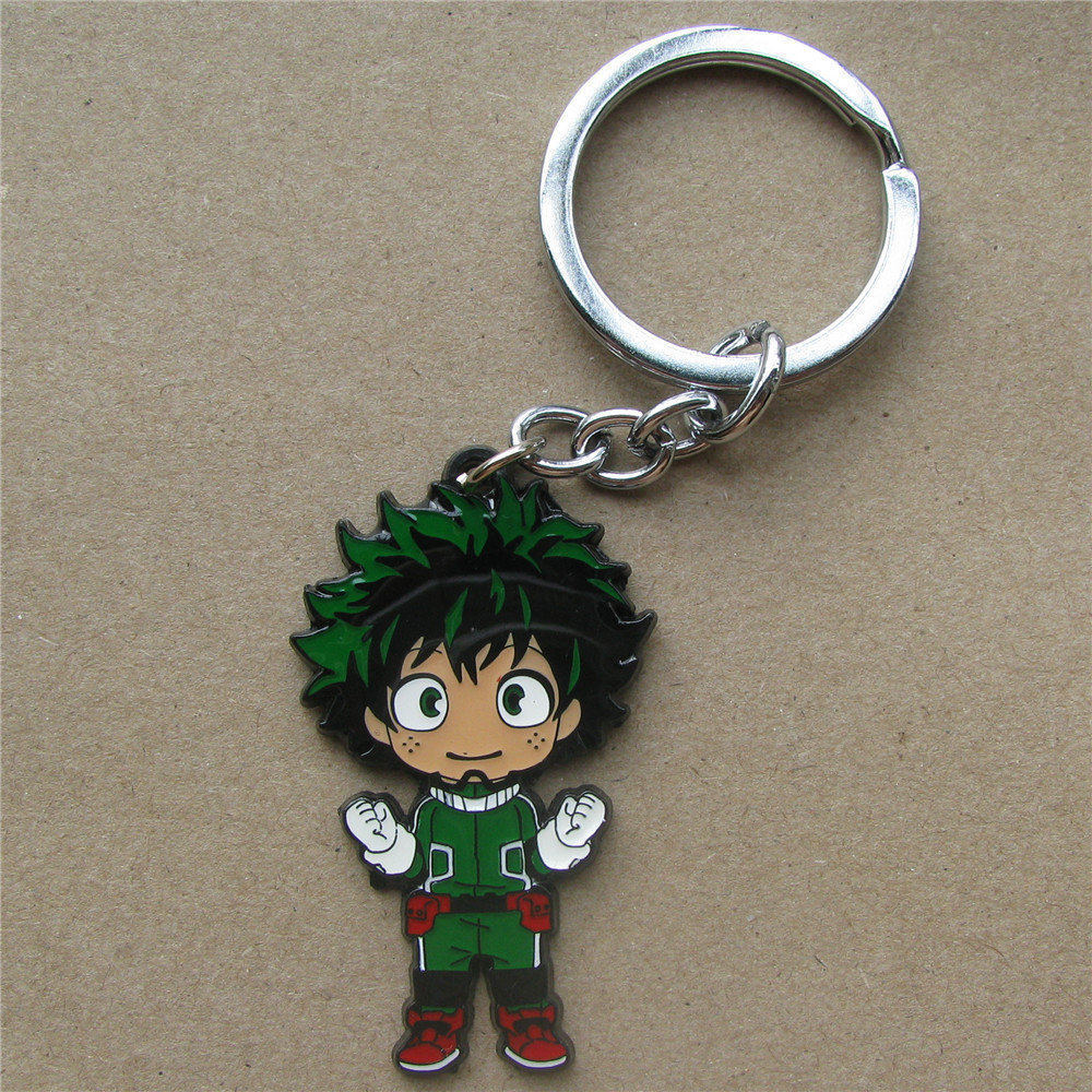 Boku no hero academia Key Chain Necklace Pendant Cartoon Otaku Keyring ...