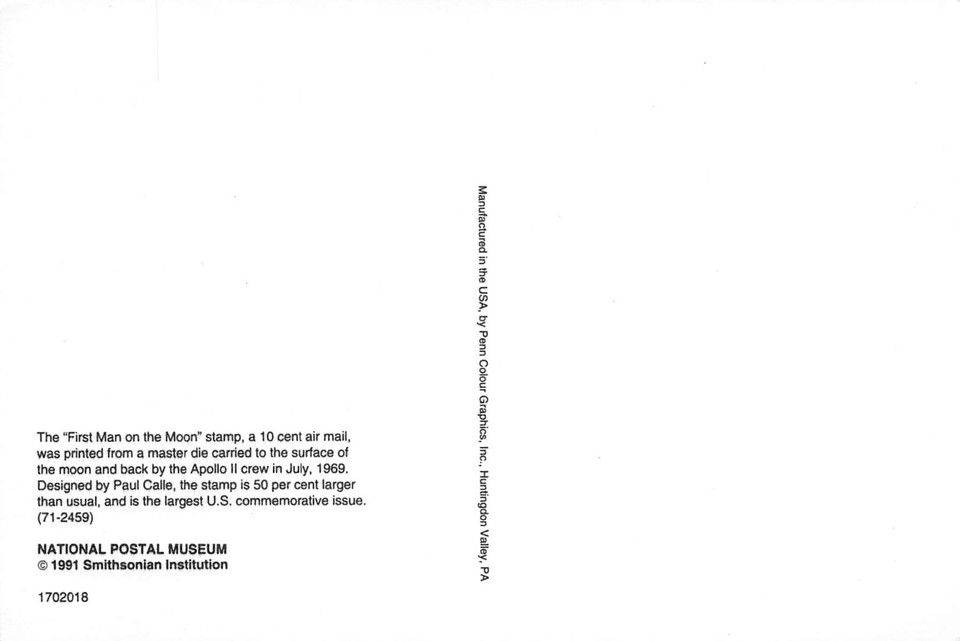 APOLLO 11 25th ANNIV 1ST MOON LANDING FIRST DAY COVER ON CARD CACHET ...