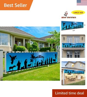 Manger Scene Religious Christmas Yard Signs-Holy Nativity Christmas ...