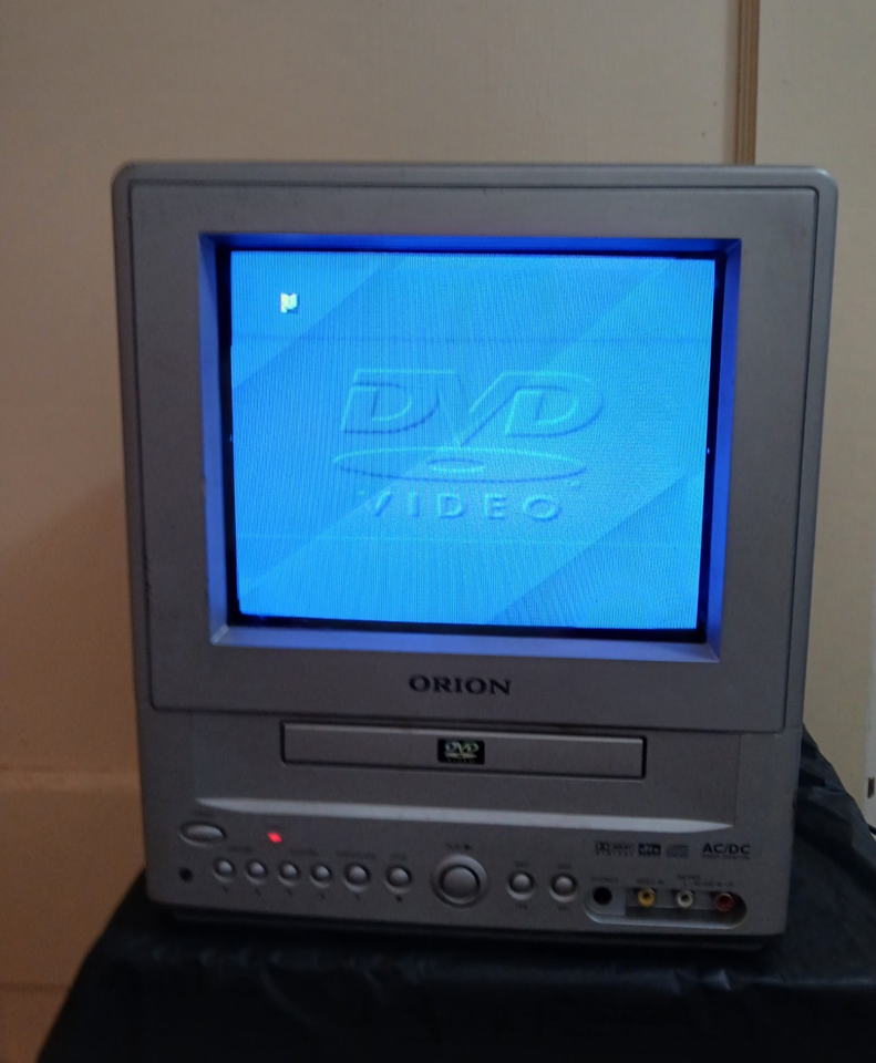 Vintage Orion 9" CRT TV / DVD Combo Gaming TV & DVD Player Tested Works ...