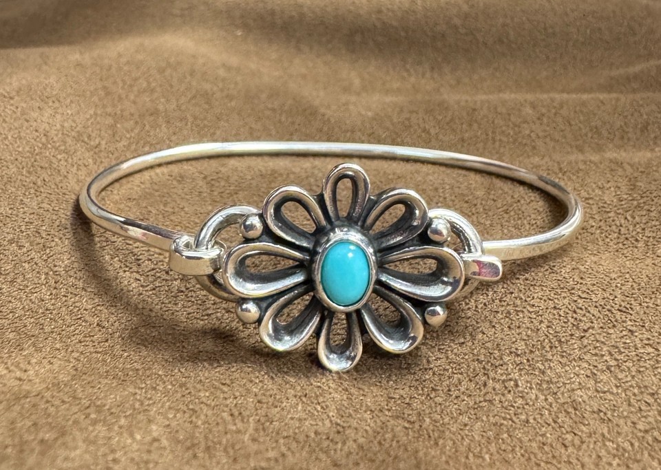 James Avery Retired De Flores Turquoise Hook-On Bracelet Size Small (2.25" D) | eBay