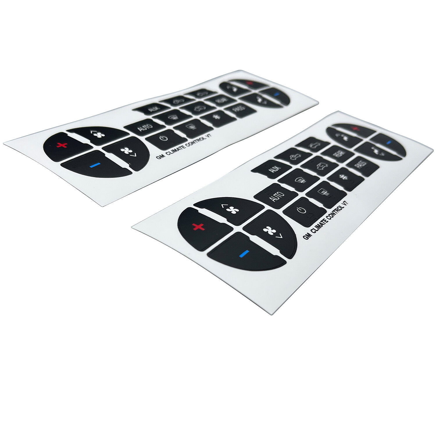 2x AC Climate Control Dash Button Decals Black For GMC Buick CHEVROLET ...