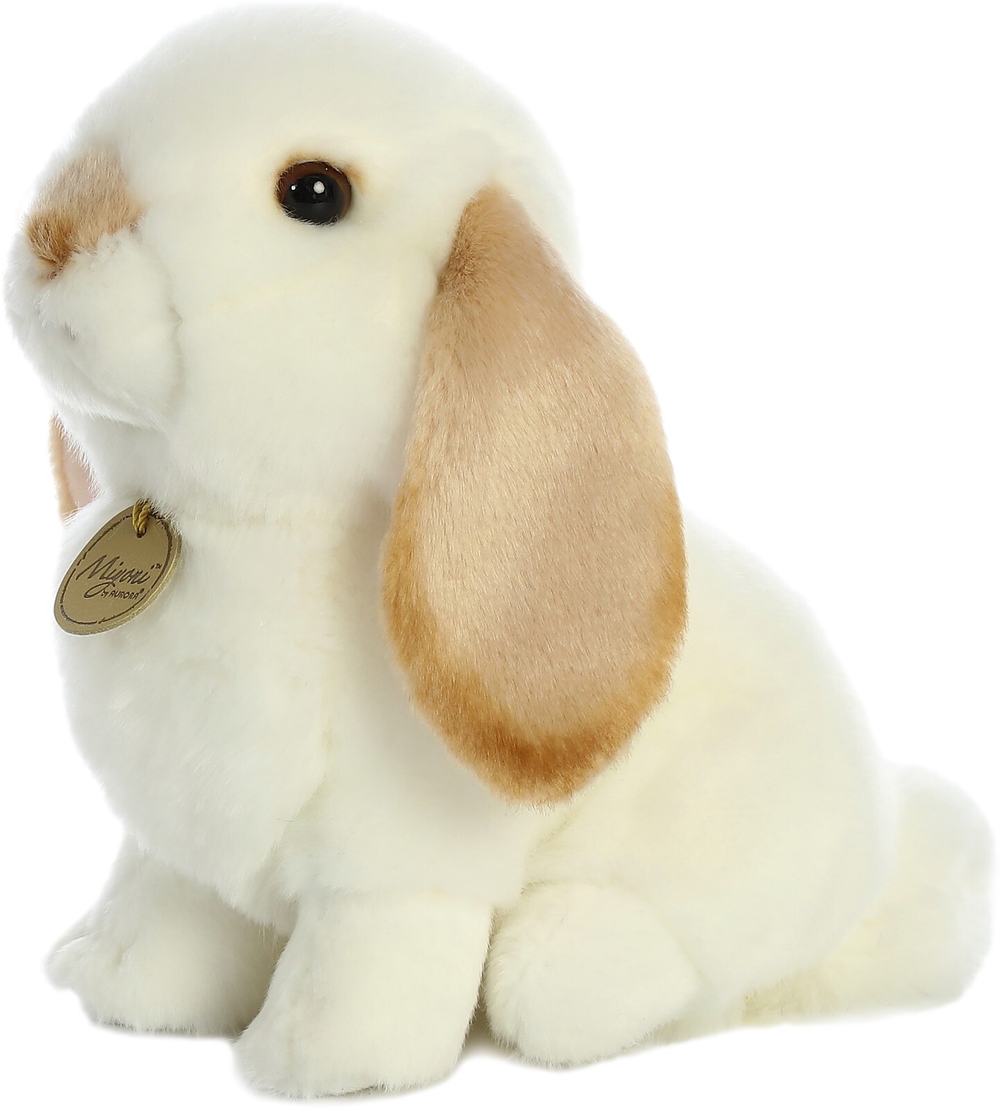 11 Inch Miyoni Lop Eared Rabbit W/ Tan Ears Plush Stuffed Animal by ...