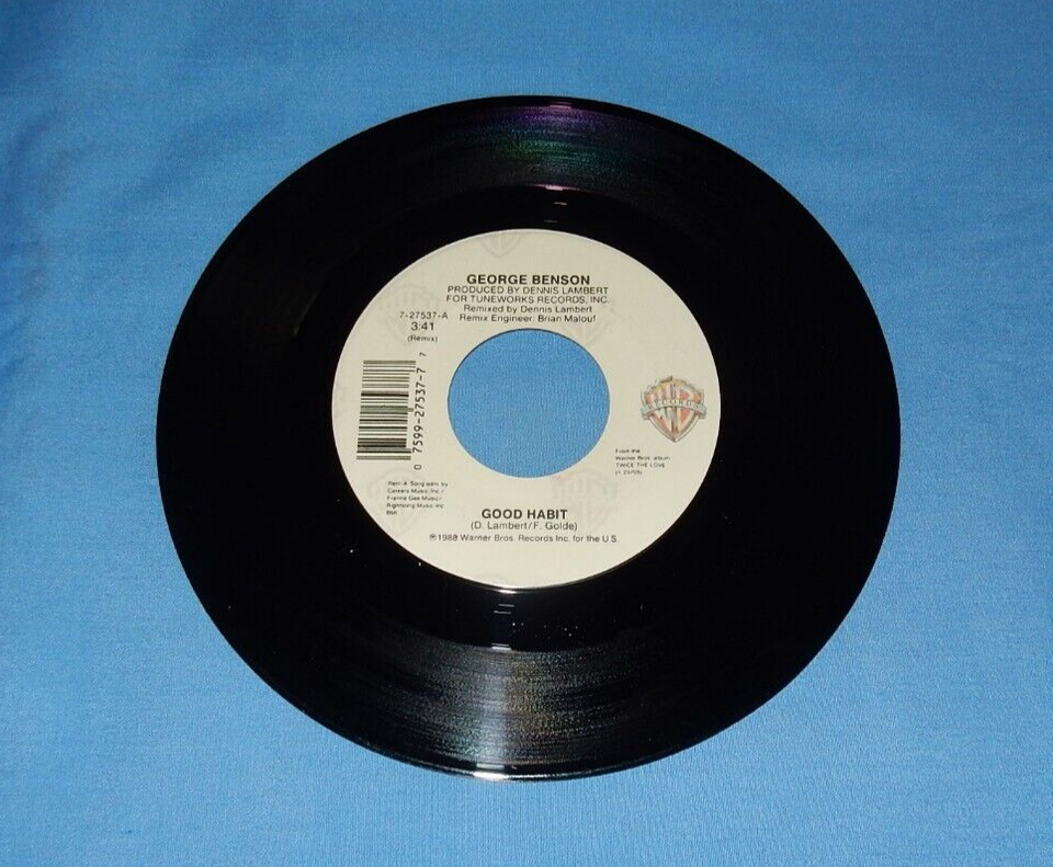 3 George Benson 45 RPM Vinyl Records Teaser Twice The Love & Good Habit ...