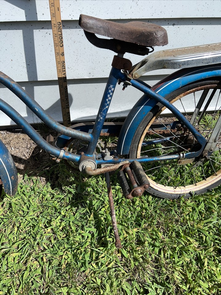 Antique Western Flyer Children’s Bicycle Blue & White Great Restoration ...