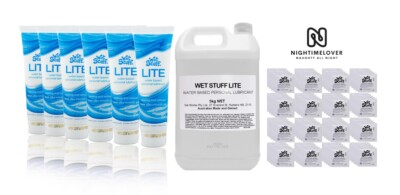 Wet Stuff Lite Water Based Edible Lube Lubricant 4g/90g/5kg | eBay ...