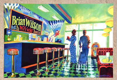 Vintage Brian Wilson Fillmore Concert Poster 1999 San Francisco CA | eBay
