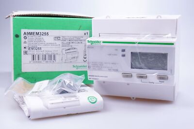 Schneider A9MEM3255 IEM3255 Energía, , 3-phas. 5A, Modbus, 1E/1A Emb ...